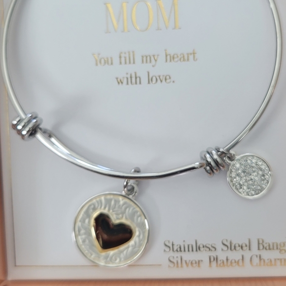 Footnotes | Jewelry | Footnotes Mom Stanless Steel Bangle | Poshmark